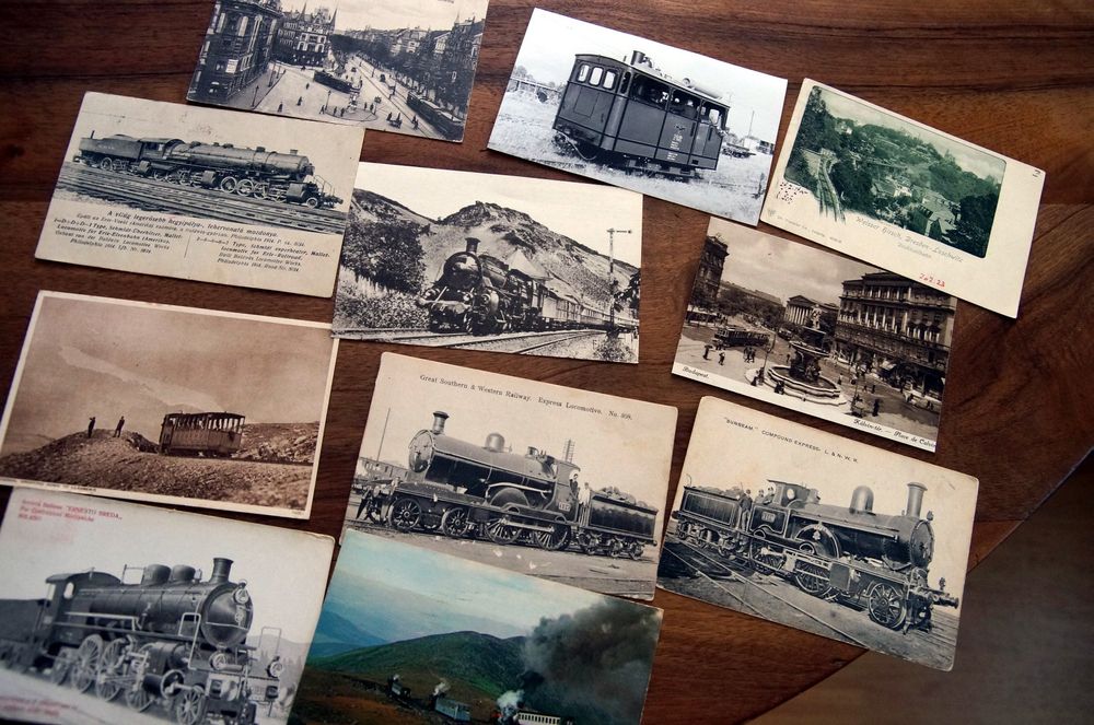 50 verschiedene Eisenbahn-Ansichtskarten Ausland Kleinformat | Kaufen auf Ricardo