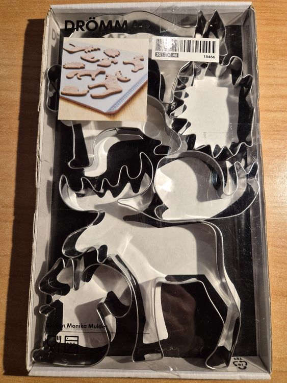 IKEA DRÖMMAR Guetzli Ausstecher Elch Rentier NEU! 48 (Neu und ...