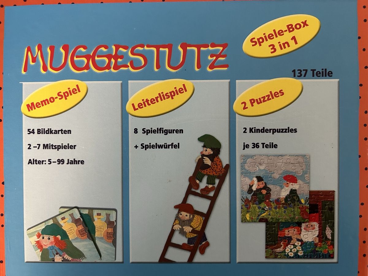 Muggestutz Spielesammlung 3 in 1 - pTop Zustand für Kinder! (Gebraucht ...