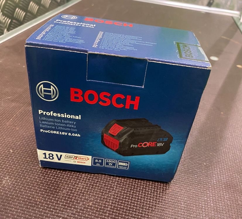 Bosch Akku Battery ProCore 18V 8.0Ah (Neu und originalverpackt) in ...