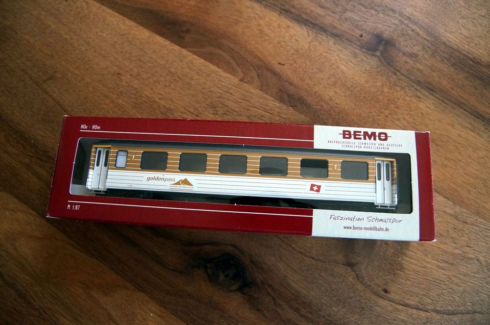 Bemo H0m MOB Personenwagen A 107 GoldenPass (Gebraucht) in Schönenwerd ...