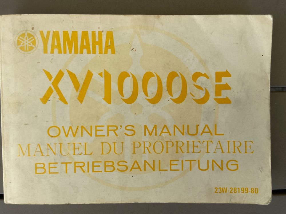 Yamaha Handbuch XV 1000 SE (Gebraucht) in Ernetschwil für CHF 3 – mit ...