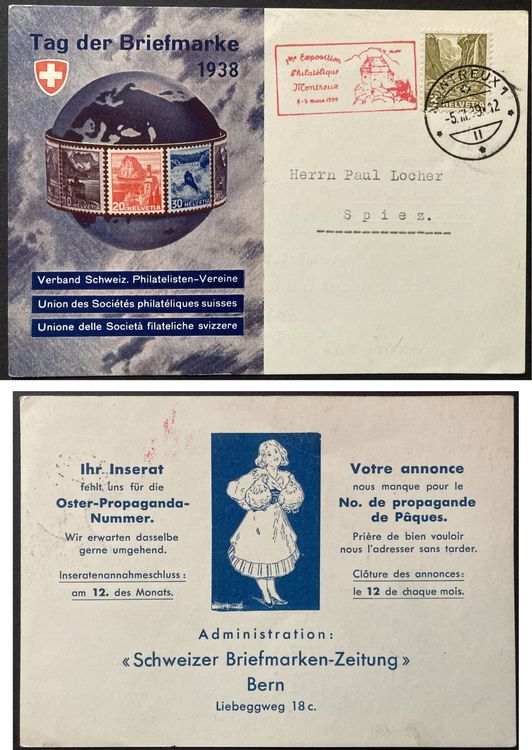 1938, TdB mit Zudruck D-Za 'SBZ', SBK 480 Fr. (Gebraucht) in Flawil für CHF 129 – mit Lieferung ...