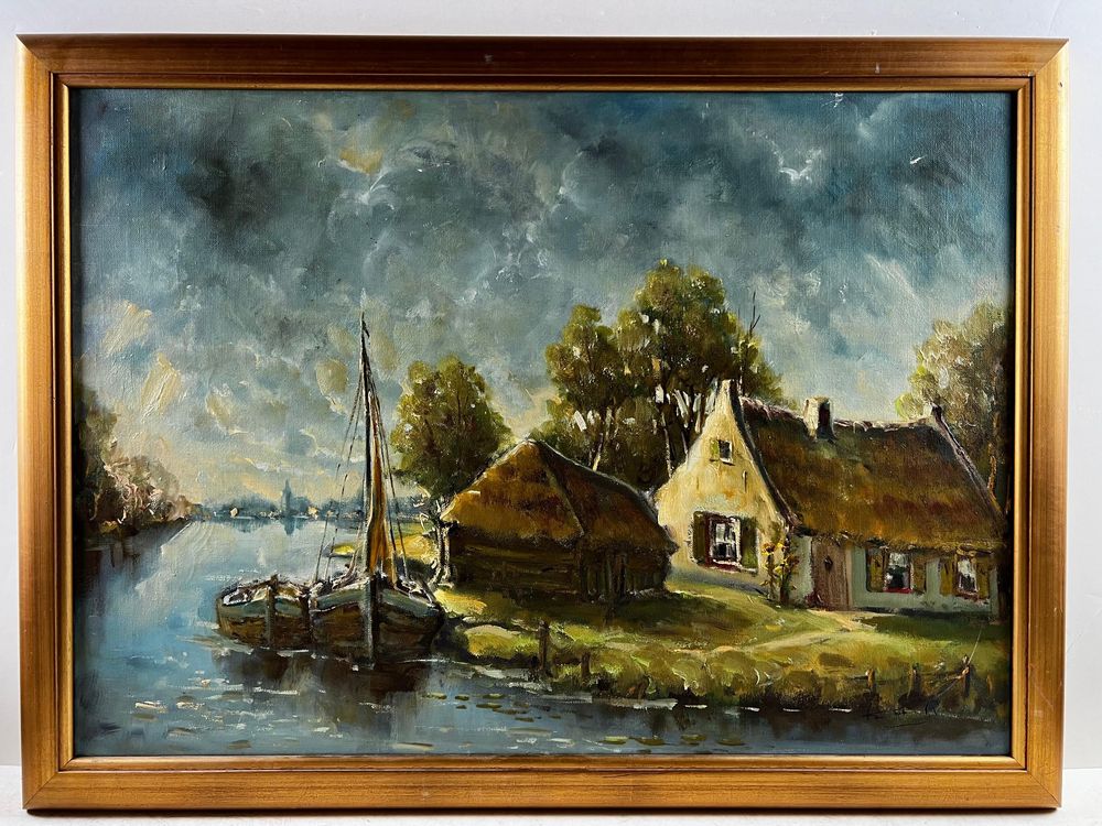 Landschaft Gemälde Signiert. | Kaufen auf Ricardo