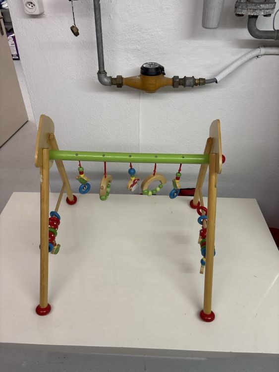 Holz Baby Trapeze Spielbogen, Pilz Design, Top Zustand! (Gebraucht) in ...