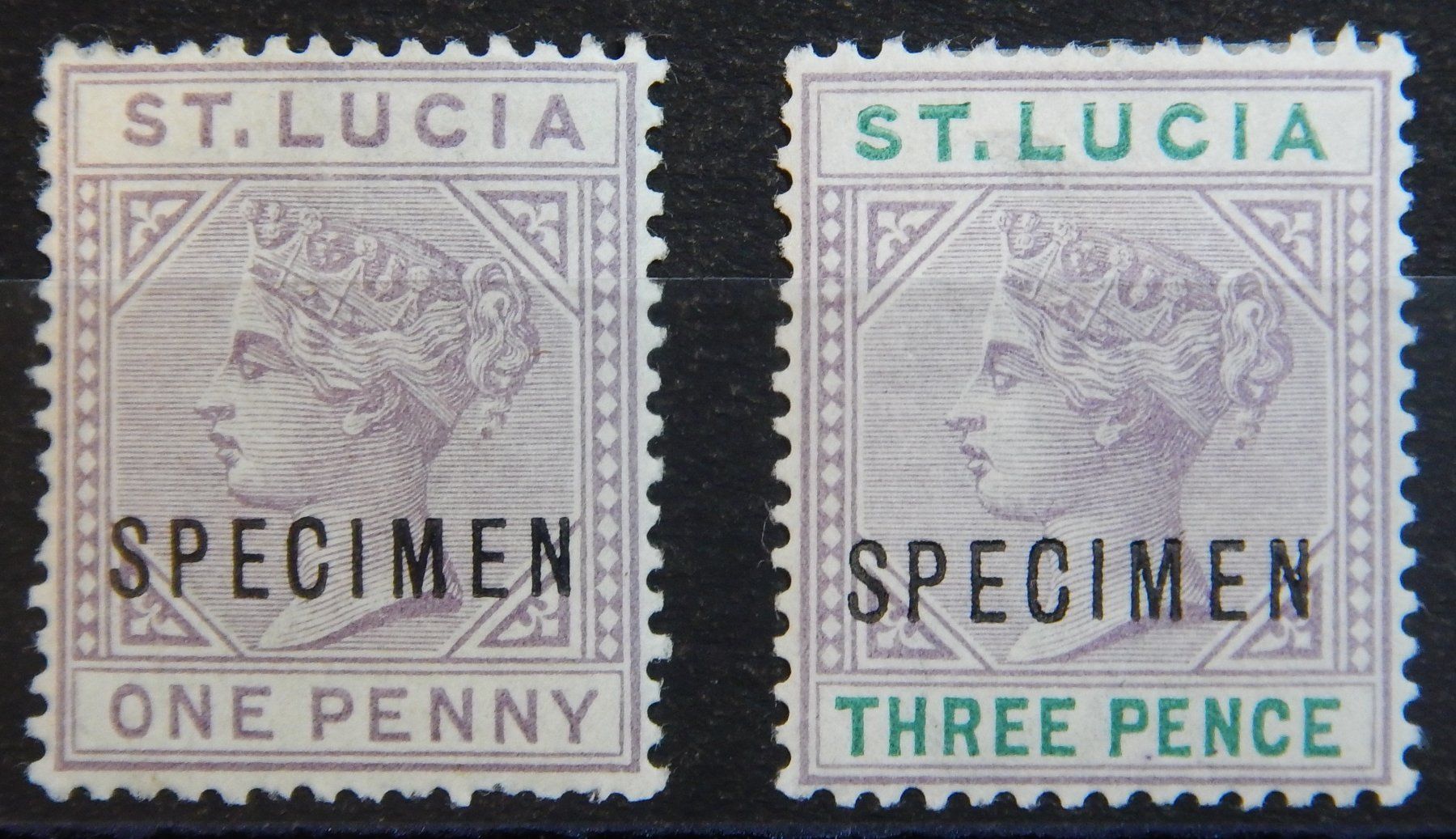 St. Lucia British Kat. 20 & 26 * 1886 Specimen (Gebraucht) in Zürich ...