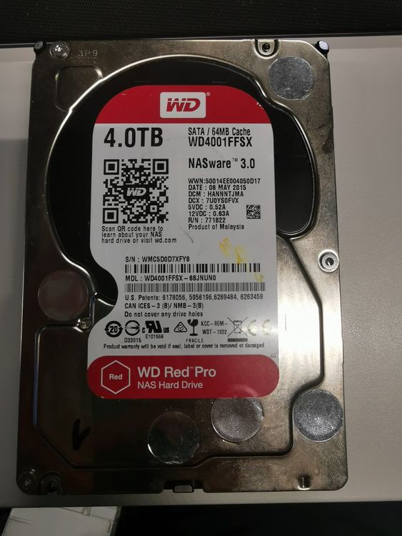 WD Red Pro NAS Hard Drive 4 TB (Gebraucht) in Zug für CHF 40 – mit Lieferung auf Ricardo kaufen