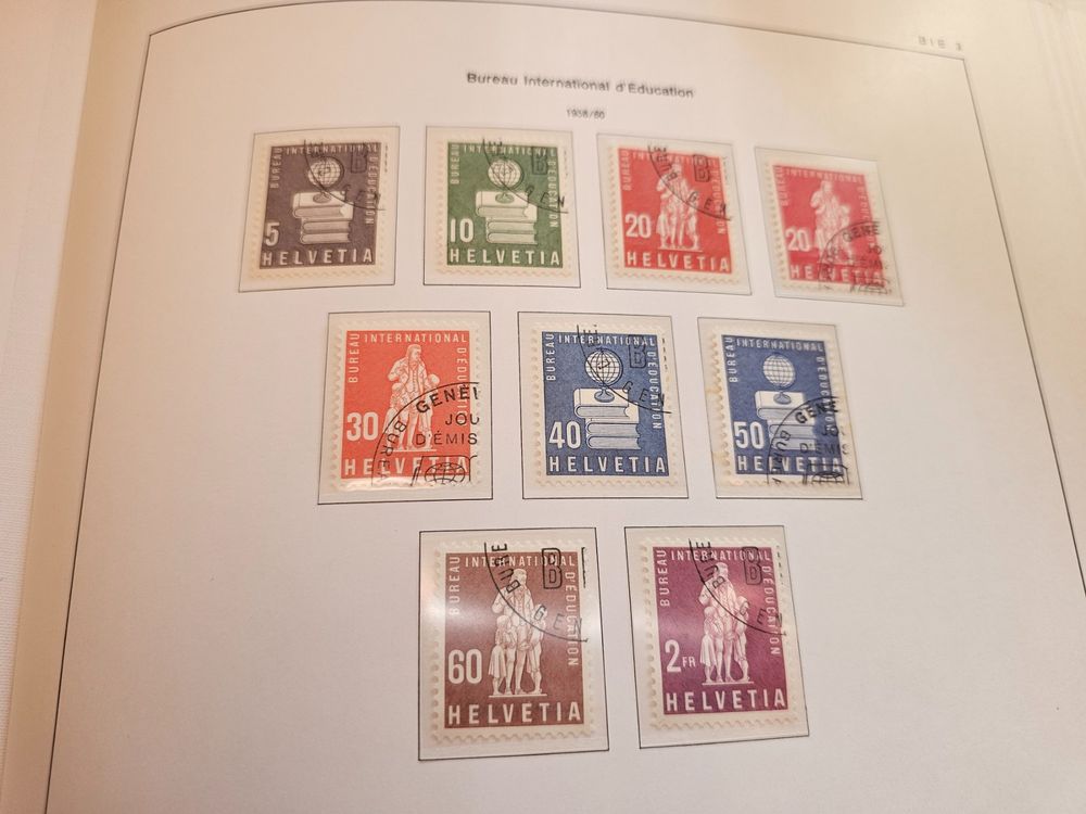 CH 1955 BIE N° 40-45 SBK Fr. 14.-- (Gebraucht) in Monte Carasso für CHF ...