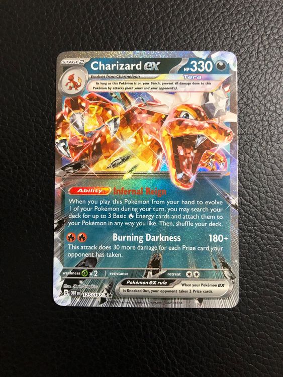 Obsidian Flames - Charizard ex 125/197 NM Ab 1 | Kaufen auf Ricardo