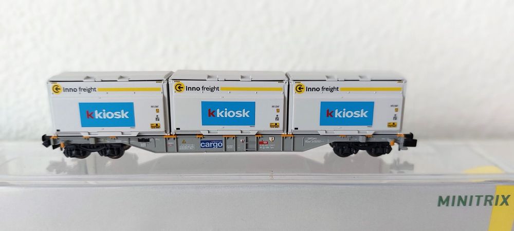 Minitrix Containertragwagen SBB 18405 (Neu und originalverpackt) in ...