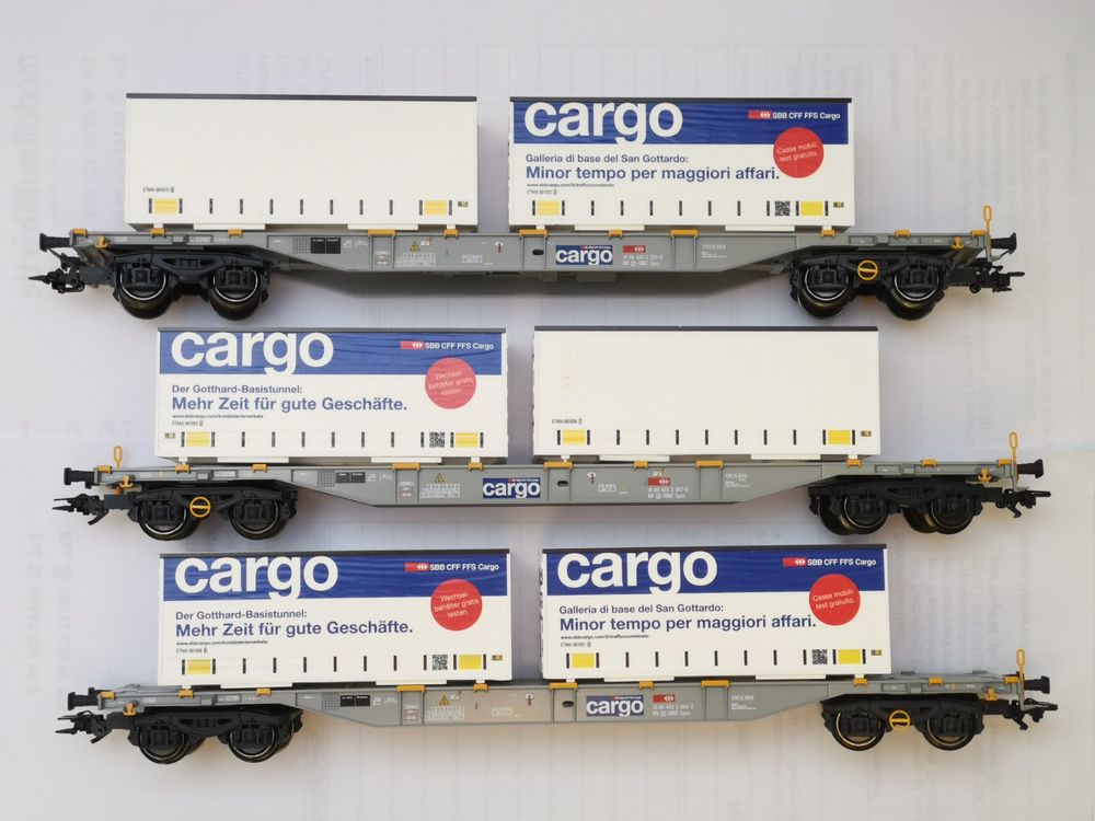 Märklin H0 47463 Containertragwagen-Set SBB Cargo | Kaufen auf Ricardo