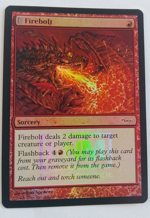 Magic the Gathering Karte Firebolt foil FNM Promos 2007 (Gebraucht) in Wohlen AG für CHF 1.2 ...