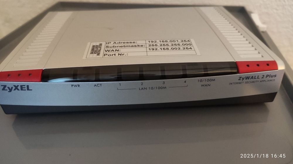 Router Zyxel ZyWALL 2 Plus (Gebraucht) in Zollikerberg für CHF 40 – mit ...