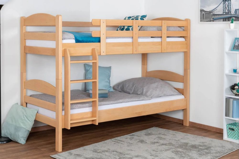 Etagenbett stockbett 90/200, mit Matratzen und Topper (Gebraucht) in ...
