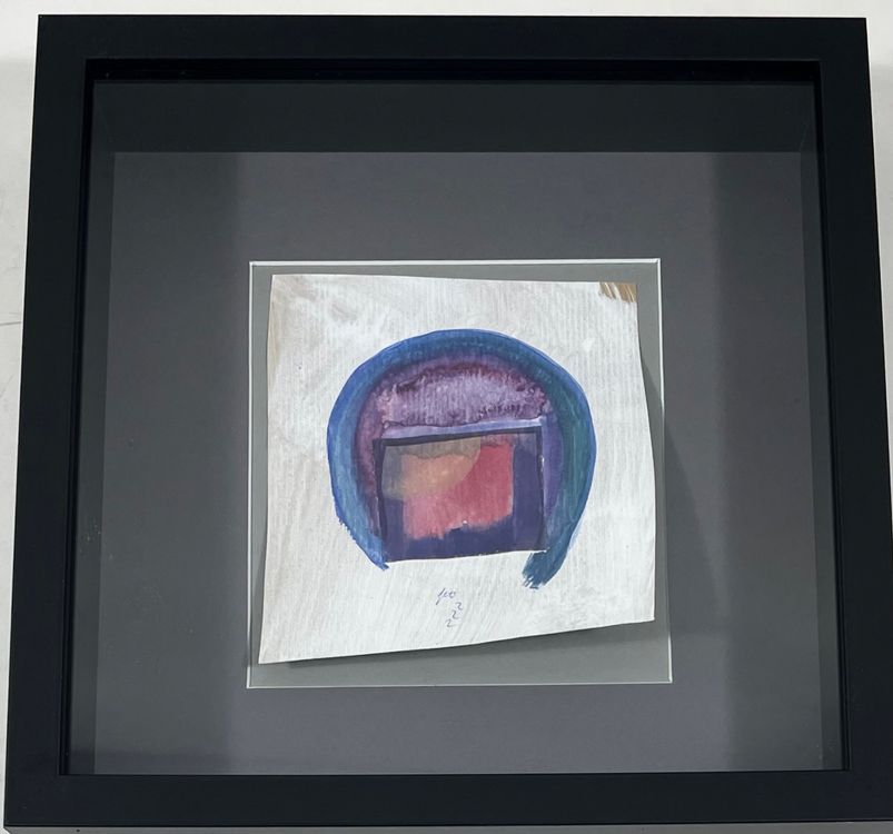 Interessante Mischtechnik unleserlich Signiert | Kaufen auf Ricardo