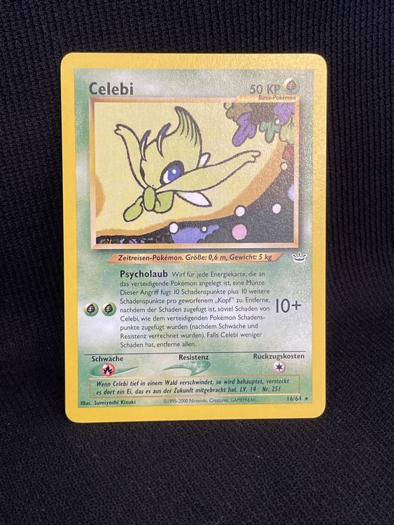 Celebi Neo Revelation 16/64 Pokemon vintage wotc rar selten (Gebraucht ...