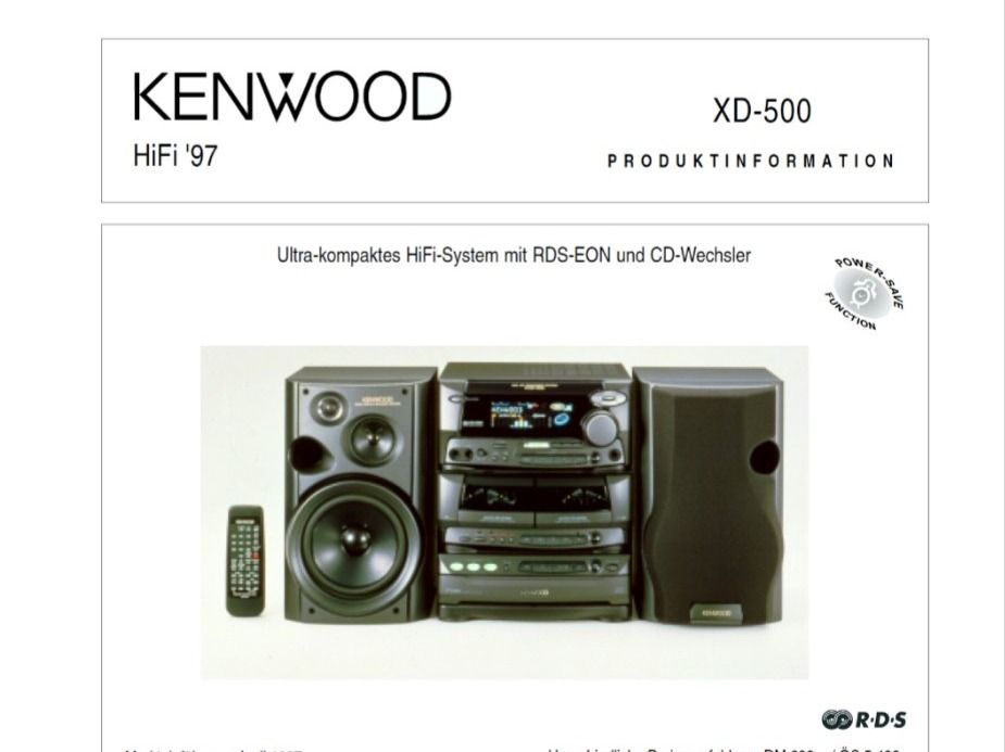 Kenwood RXD-500 Mini Hifi Component System (Gebraucht) in Roggwil BE ...