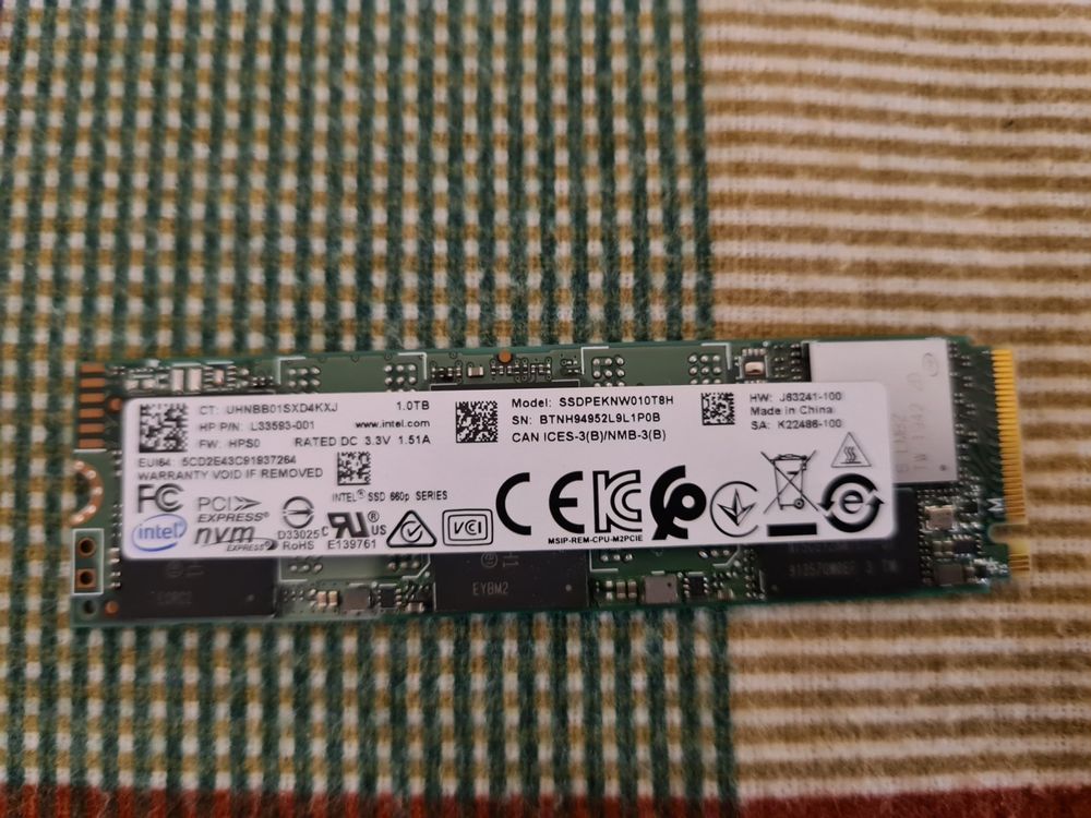 Intel SSDPEKNW010T8H nvmE SSD M.2 1000Gb (Gebraucht) in Wald ZH für CHF ...