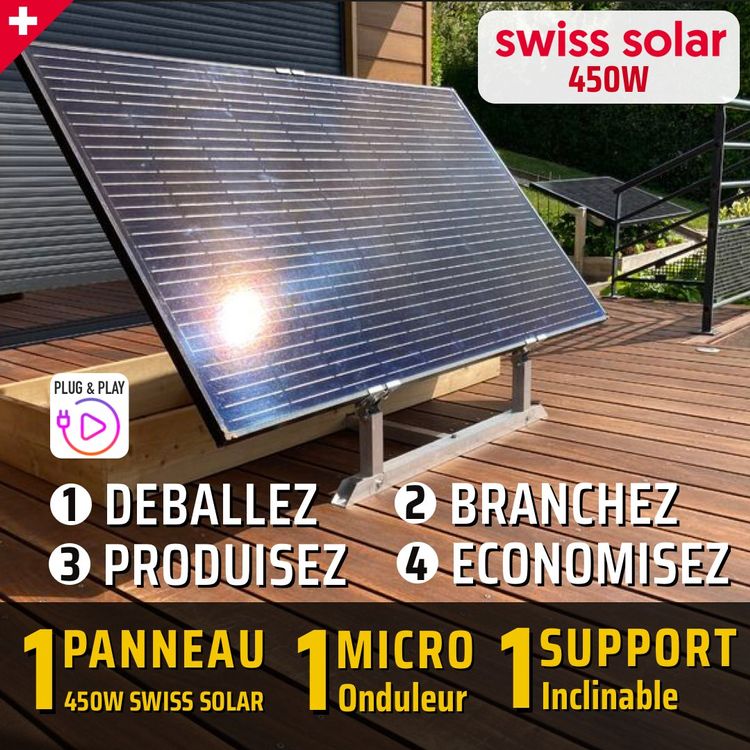Kit solaire 450W inclinable Swiss Solar neuf | Kaufen auf Ricardo