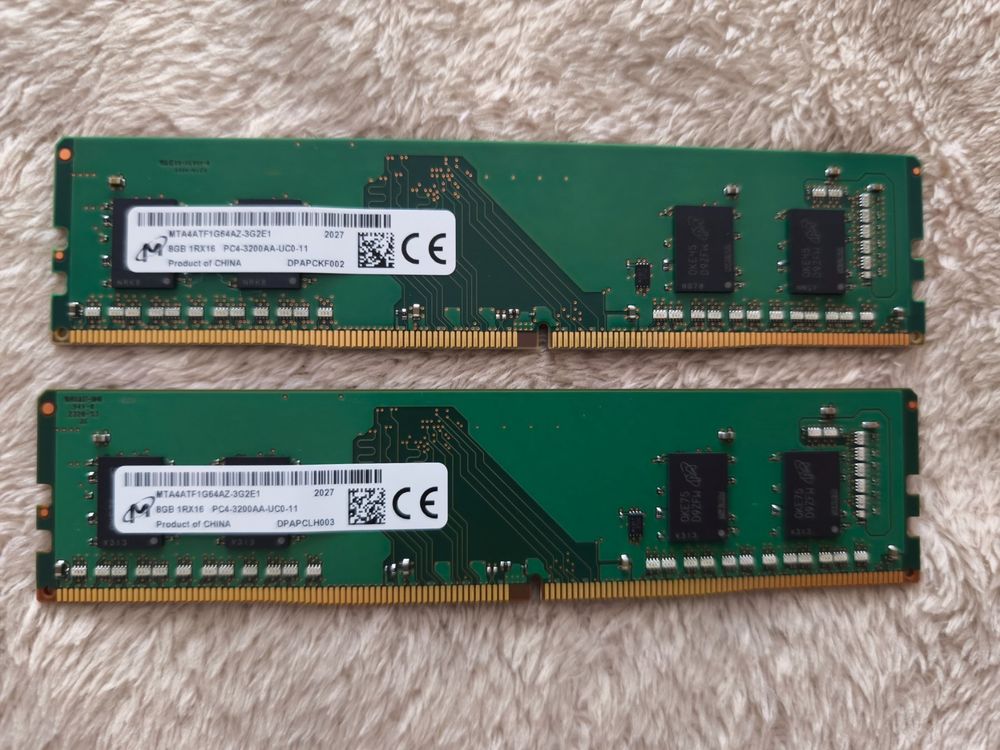 Micron DDR4 8GB 2x 3200MHz (Gebraucht) in Winterthur für CHF 15 – mit ...