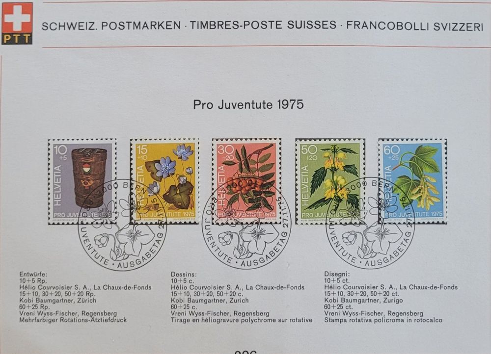 PTT Sammelblatt Nr 296 Pro Juventute (Gebraucht) in Biel/Bienne für CHF 1 – mit Lieferung auf ...