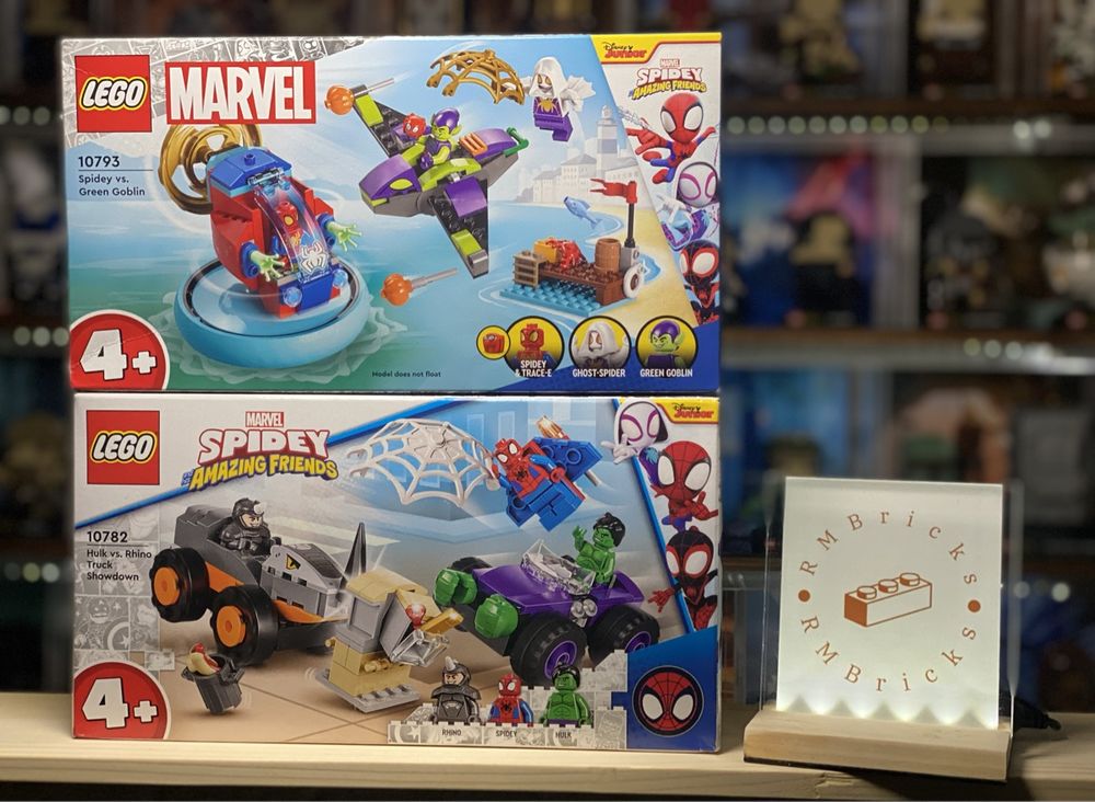 LEGO Spidey Rhino vs Hulk & Spidey vs Green Gob 10793 10782 (Neu und ...
