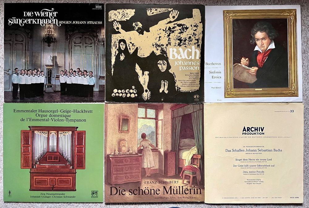 SET MIT 35 LPs Bach Matthäus & Johannes Passion - Haydn ... (Gebraucht ...