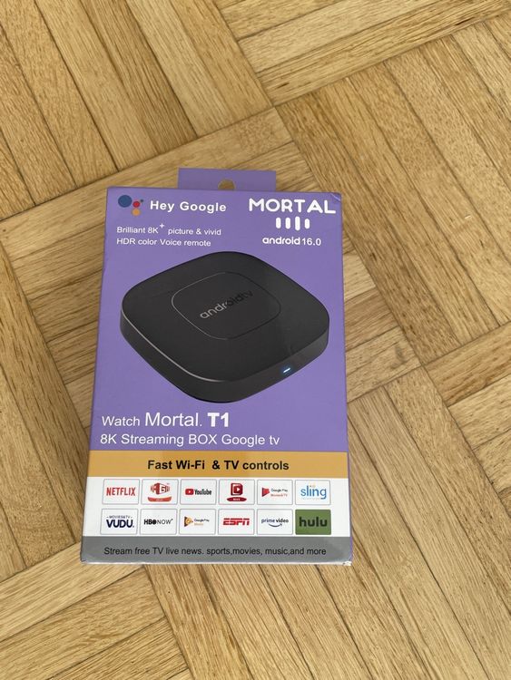 Mortal T1 Android TV Box 8K Streaming - Neuwertig! (Neu und ...
