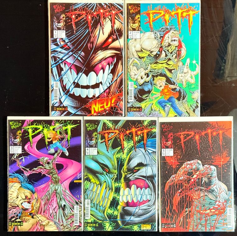 Pitt Full Bleed Comic Hefte Nr. 1-5, Komplette Story (Neu (gemäss ...