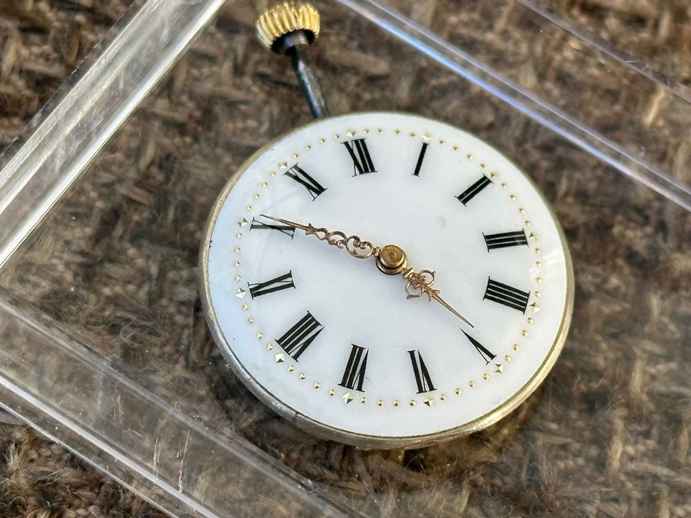 Antikes Uhrwerk mit Email-Zifferblatt LeCoultre & Cie 1920er (Gebraucht ...