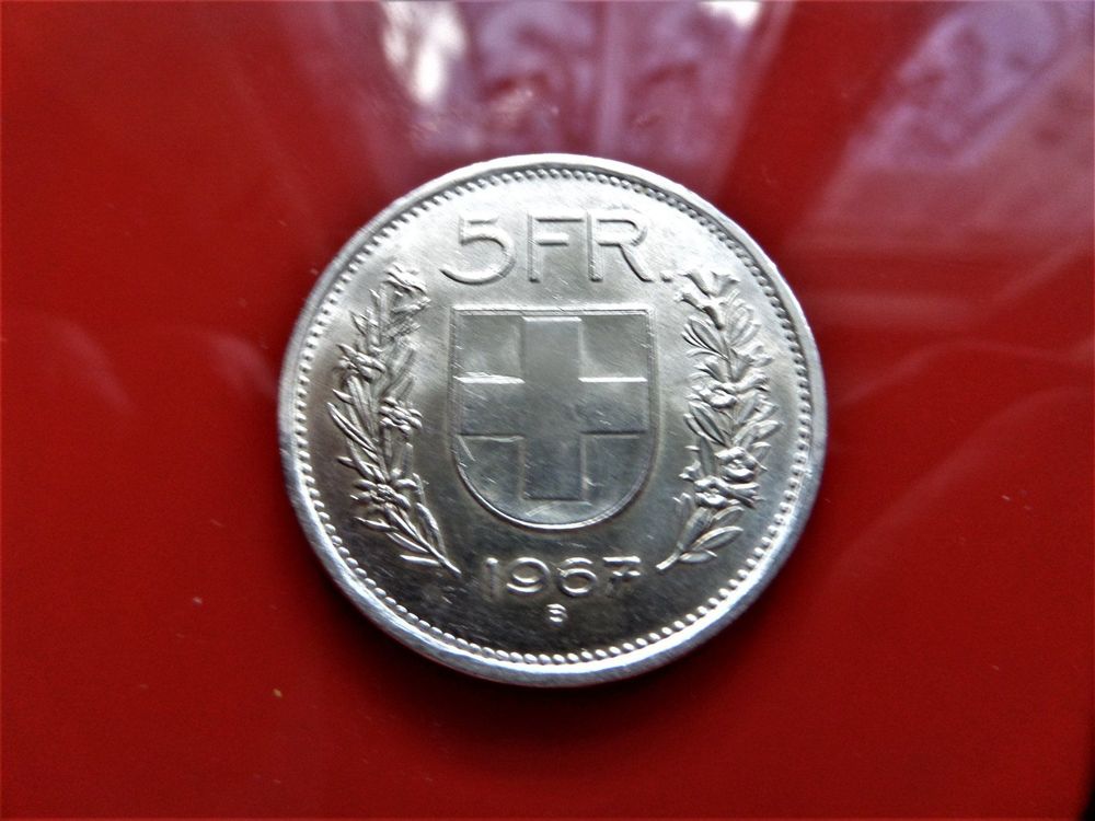 CH SILBER 5 Fr 1967 vorz- bis SILBER Münze (Gebraucht) in Glis für CHF 10 – mit Lieferung auf ...