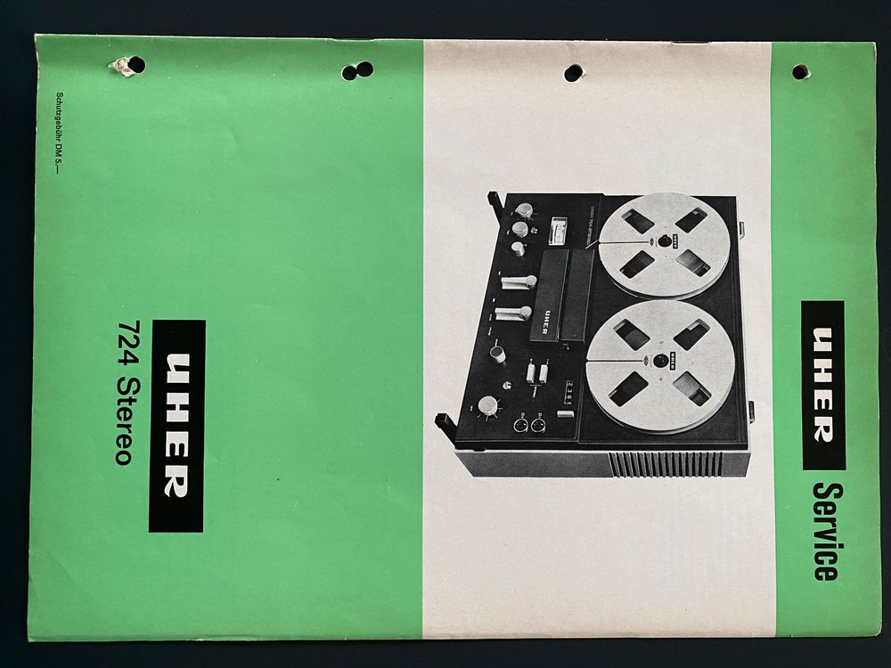 Serviceanleitung UHER 724 Stereo (2747) | Kaufen auf Ricardo