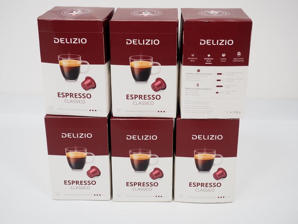6 Pack DELIZIO Espresso Classico Kapseln (25010647) (Neu und ...