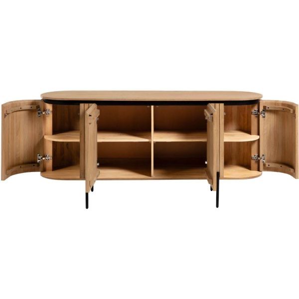 Kave Home Licia Sideboard 170 cm aus Mangoholz, neuwertig (Neu (gemäss ...
