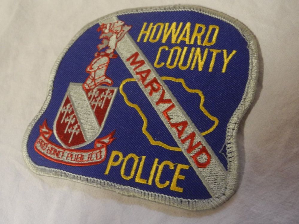 AUFNÄHER PATCH BADGE ORIGINAL MARYLAND POLICE HOWARD COUNTY (Gebraucht ...