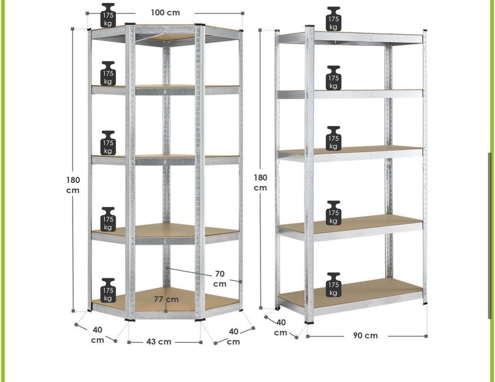 + Lagerregal Schwerlastregal Werkstattregal Set Eckregal (Neu und originalverpackt) in Amriswil ...