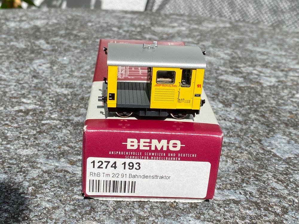 Bemo RhB Tm 2/2 91 Bahndienstraktor 1274 193 (Neu (gemäss Beschreibung ...