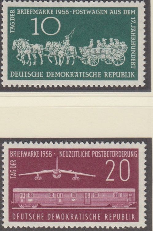 DDR 1958 TAG DER BRIEFMARKE MI.660,661** | Kaufen auf Ricardo