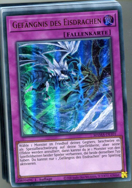 Yu-GI-OH Gefängnis des Eisdrachen Ultra Rare MAMA-DE101 (Neu und originalverpackt) in Chur für ...