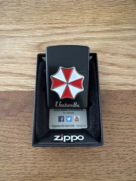 Zippo Feuerzeug Resident Evil Biohazard 20 Jahre Jubiläum (Neu und ...