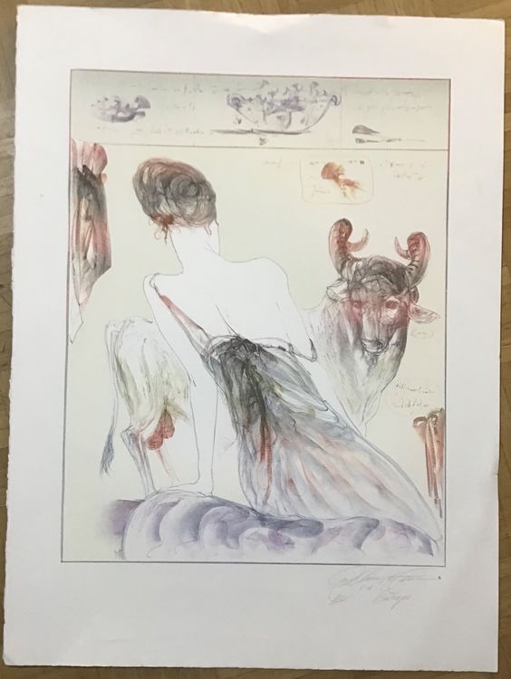 Interessante Grosse Lithographie Unleserlich Signiert (Gebraucht) in Root für CHF 20 – mit ...