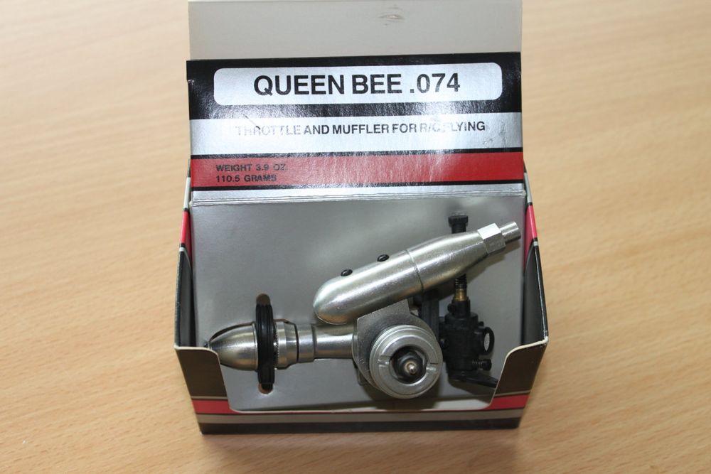 Modellmotor COX Queen Bee .074 m. Schalldämpfer No. 3701 (Neu (gemäss ...