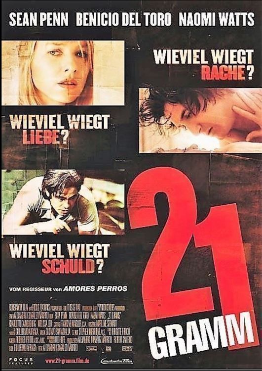 Poster Kino 21 Gramm Sean Penn (Neu und originalverpackt) in Schwyz für CHF 12 – mit Lieferung ...