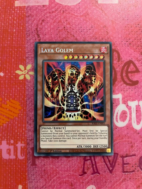 Yugioh RA01-EN001 Lava Golem ENG SECRET RARE NM (Neu (gemäss Beschreibung)) in Stadel für CHF 1 ...