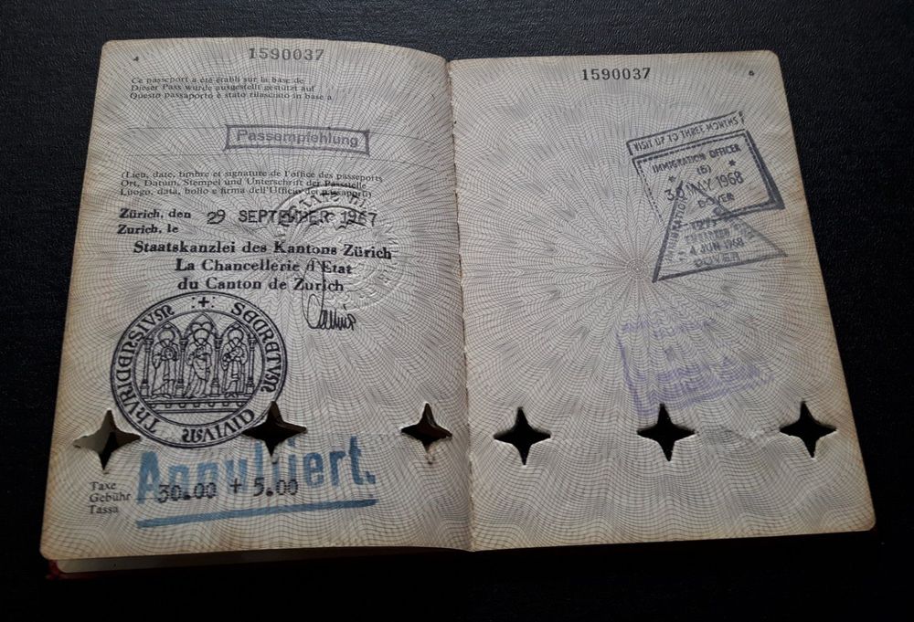 Schweizer Pass aus dem Jahre 1967 | Kaufen auf Ricardo