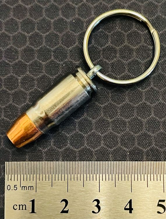 Schlüsselanhänger Patrone 357 SIG Hollow P Key Chain Bullet (Neu und ...
