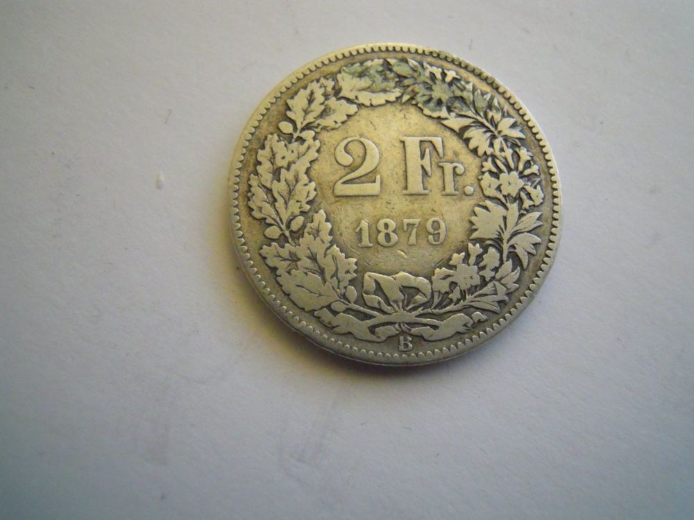 2 Fr. 1879 uralt silber (Gebraucht) in Kriegstetten für CHF 15.2 – mit Lieferung auf Ricardo kaufen