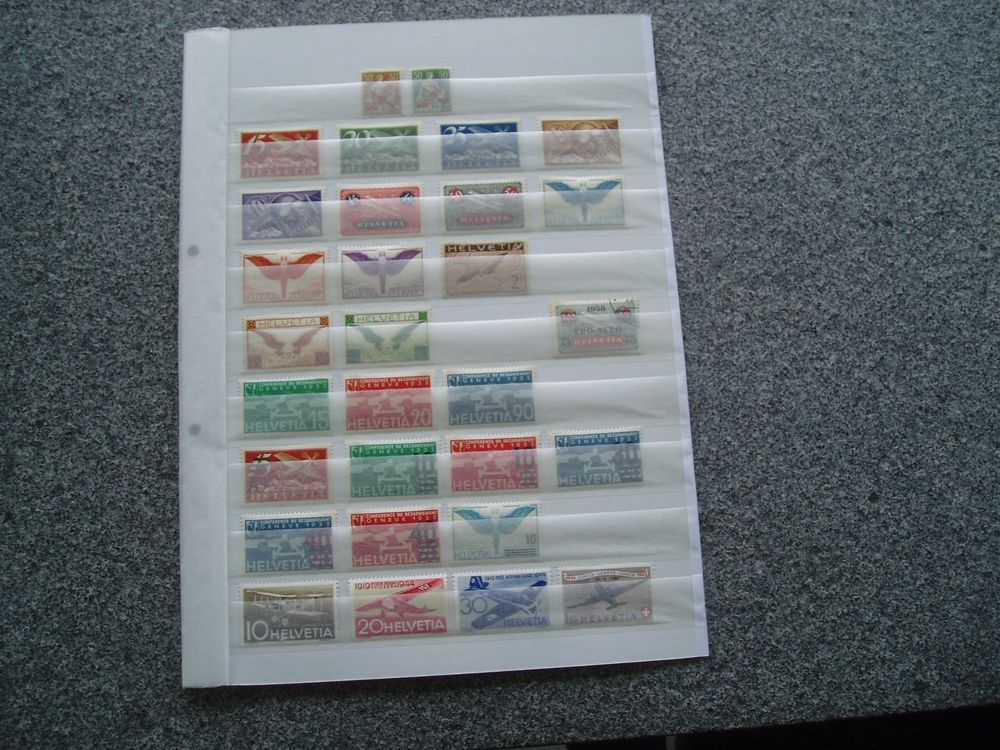 CH Flugpost ab Nr. 1* mit Falzspuren | Kaufen auf Ricardo