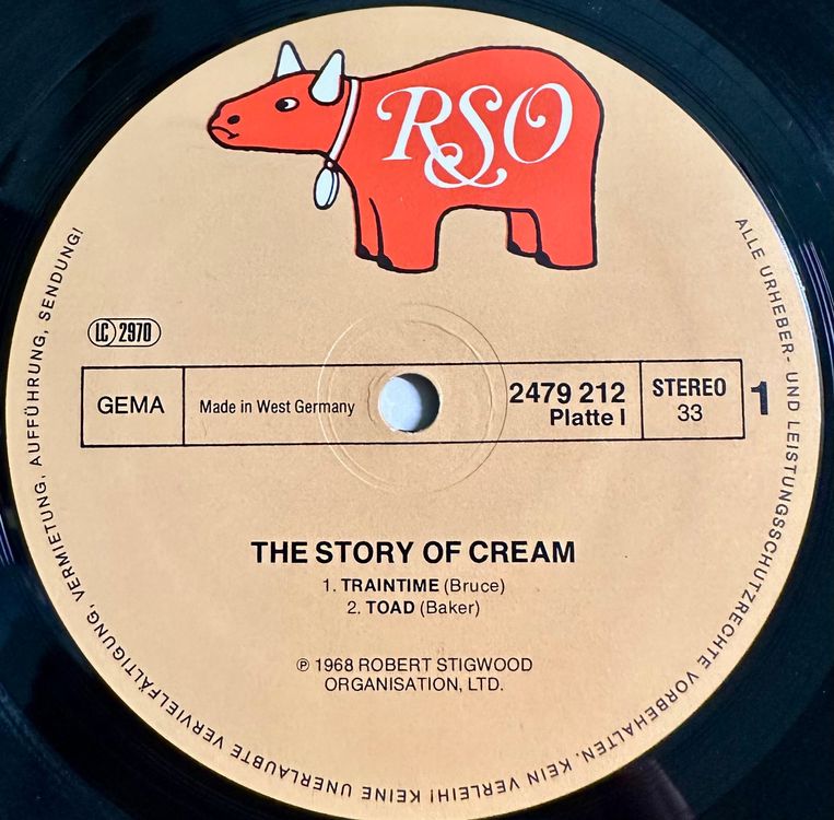 Cream - The Story Of Cream // LPs: VG+; Sleeve: VG+ (Gebraucht) in ...