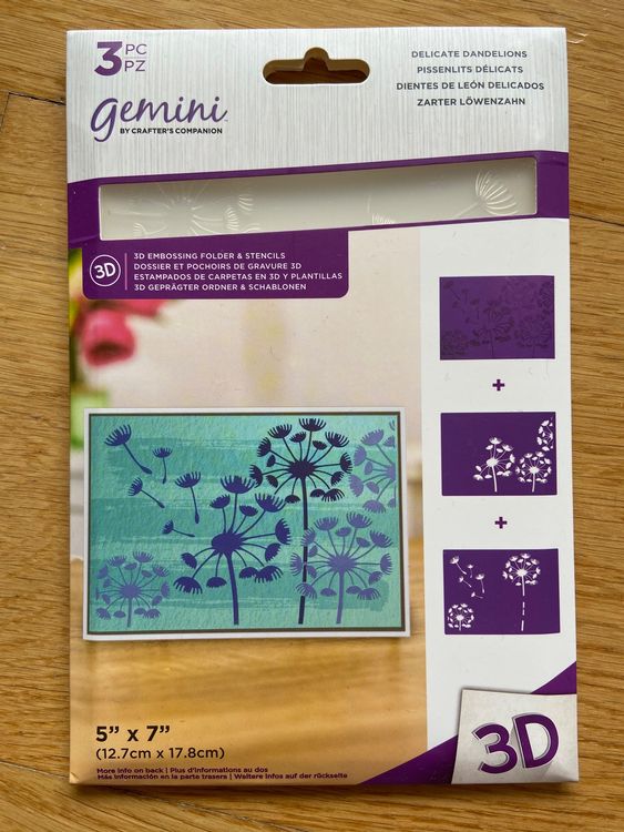 Gemini 3D Embossing Folder & Stencil - ungeöffnete Packung (Neu und originalverpackt) in Zürich ...